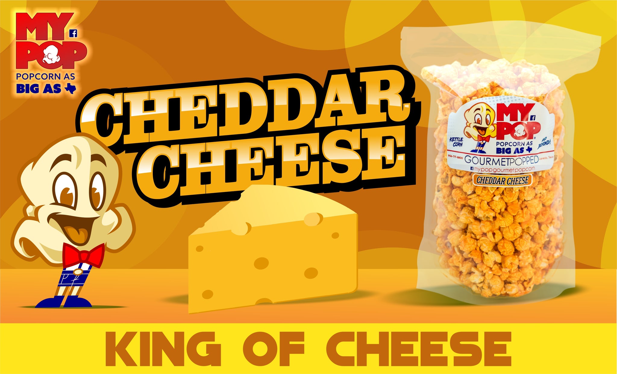 Cheddar Cheese – My Pop Gourmet Popcorn